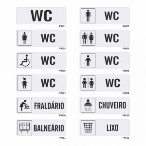 Sinalética WC em Alumínio Impresso - SINAIS.PT | LOJA DE SINALÉTICA